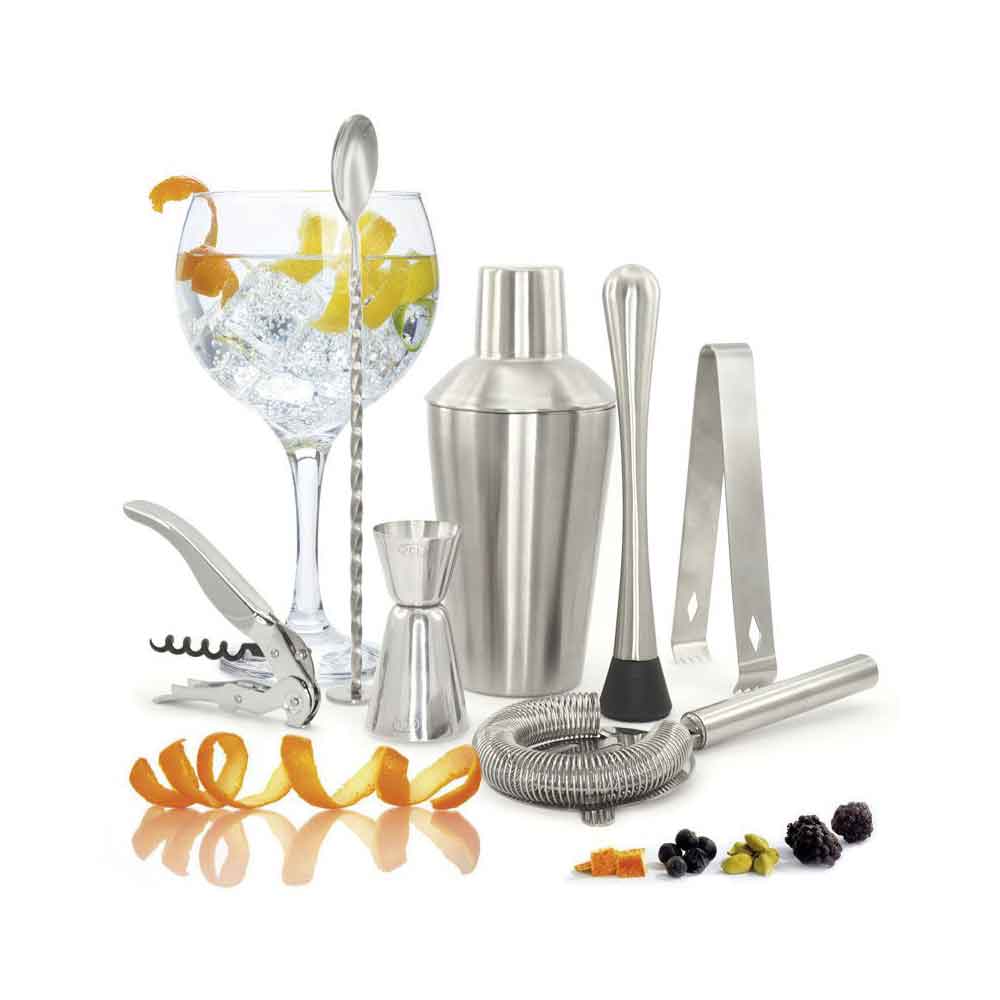 Pulltex - Coffret à cocktail Deluxe - Sept Pièces - Coffret Cadeau ...