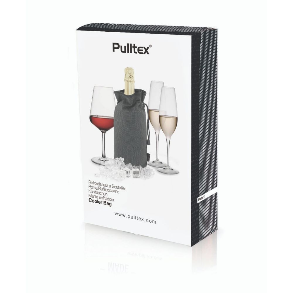 Pulltex - Single bottle champagne cooler bag - Black | Wineandbarrels