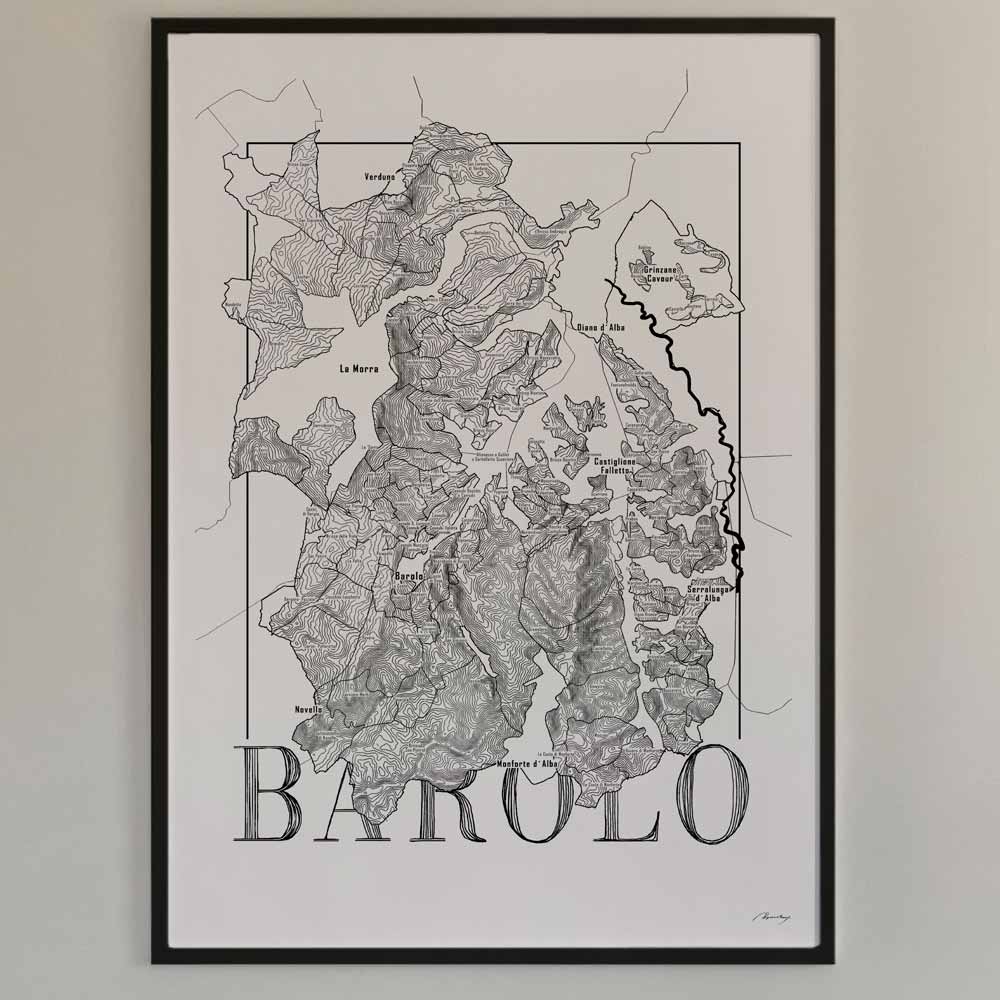 Wine poster - Barolo (30x40cm) | Wineandbarrels