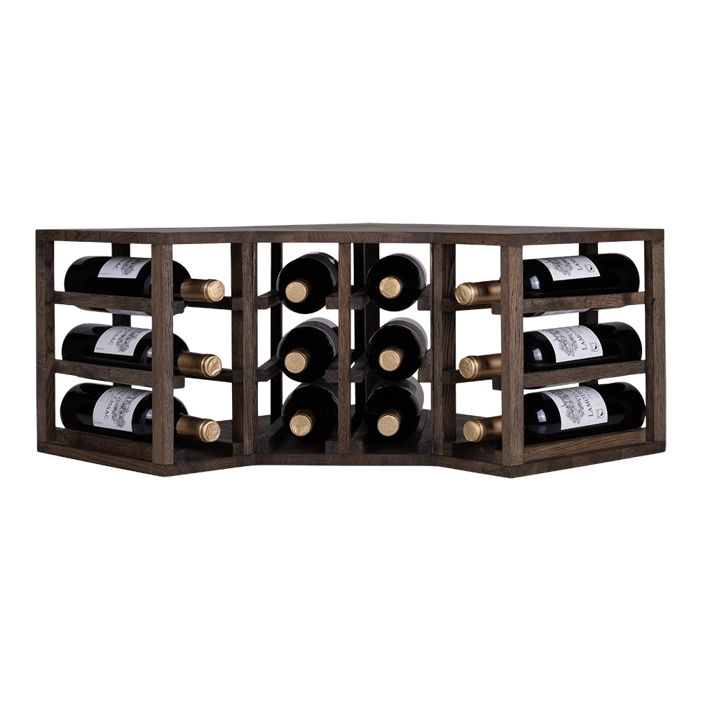 Caverack - Halv hjørne - 12 flasker - Røget egetræ | Wineandbarrels