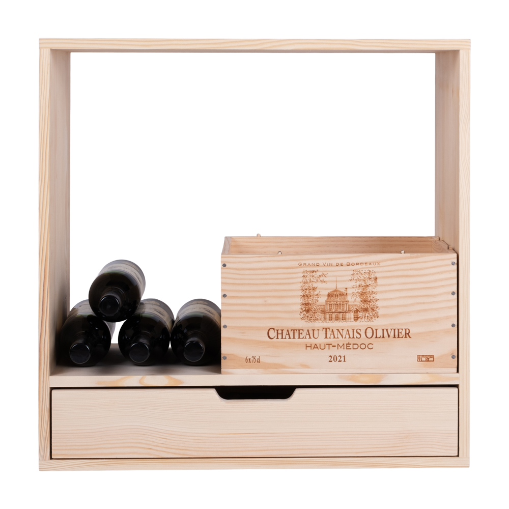 Caverack modul ENZO Frame van grenen | Wineandbarrels