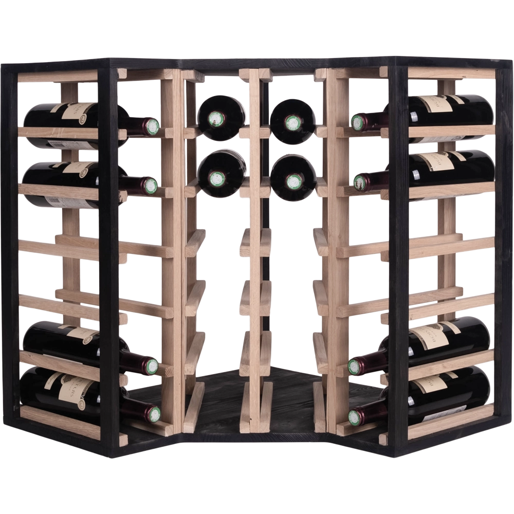 Caverack - Hoek - 24 flessen - Zwart en eiken | Wineandbarrels