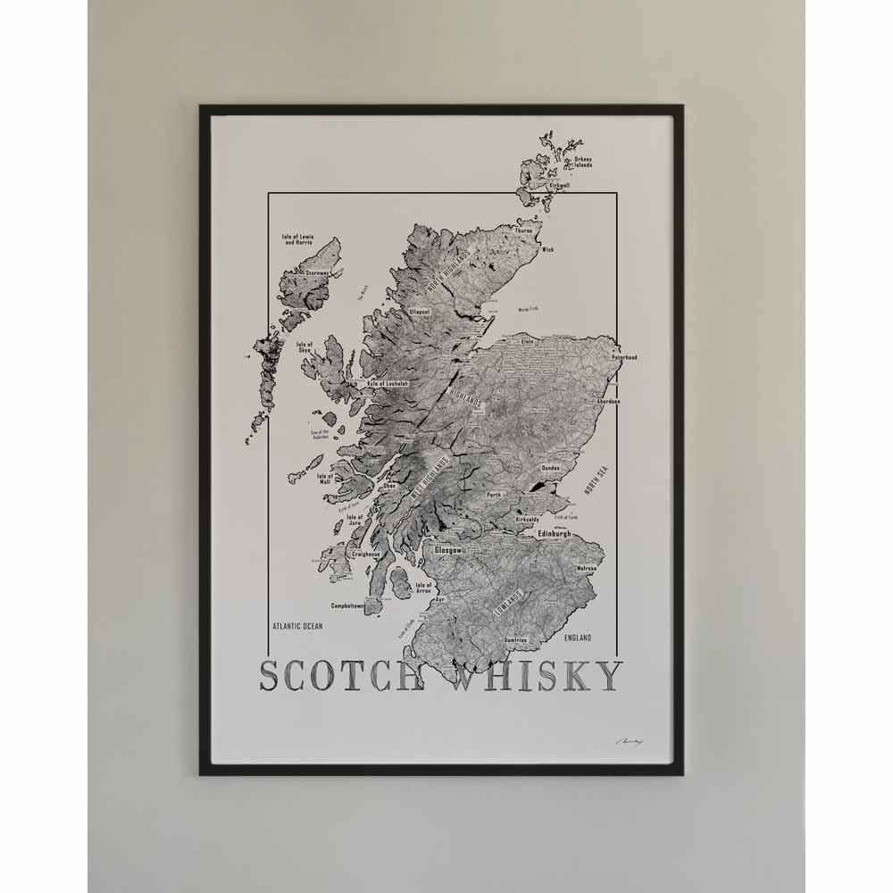 Whiskey poster - Scotland (30x40cm) | Wineandbarrels